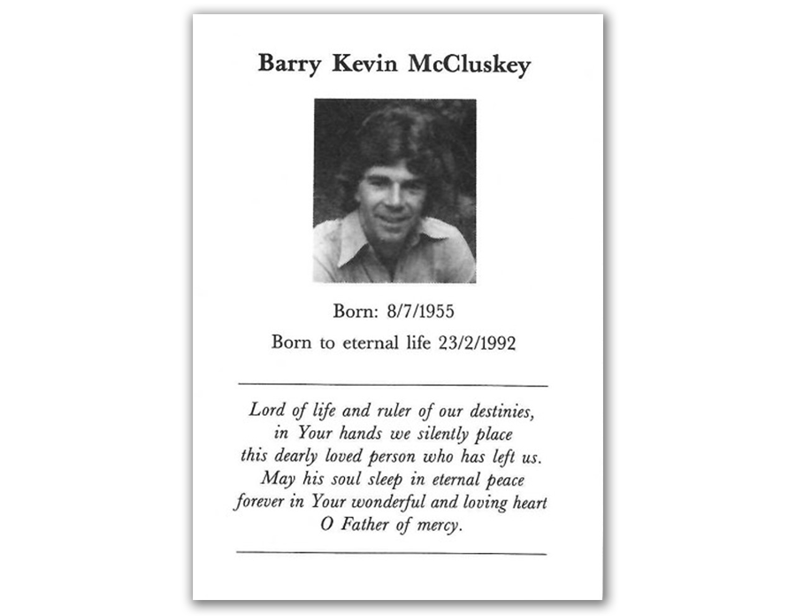Barry McCluskey’s story – On the Record