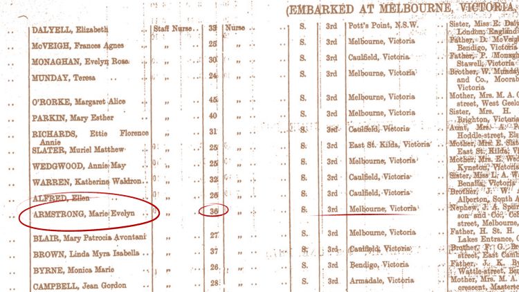 Remembering WW1 nurse Marie Armstrong